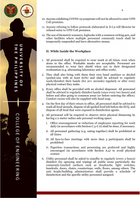 UPD CoE Post-ECQ Protocols and Guidelines – UPD College of Engineering