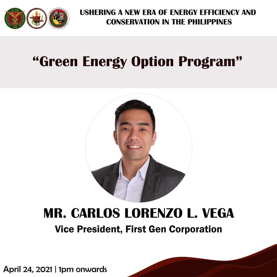 Energy Efficiency and Conservation Webinar – UPD College of Engineering