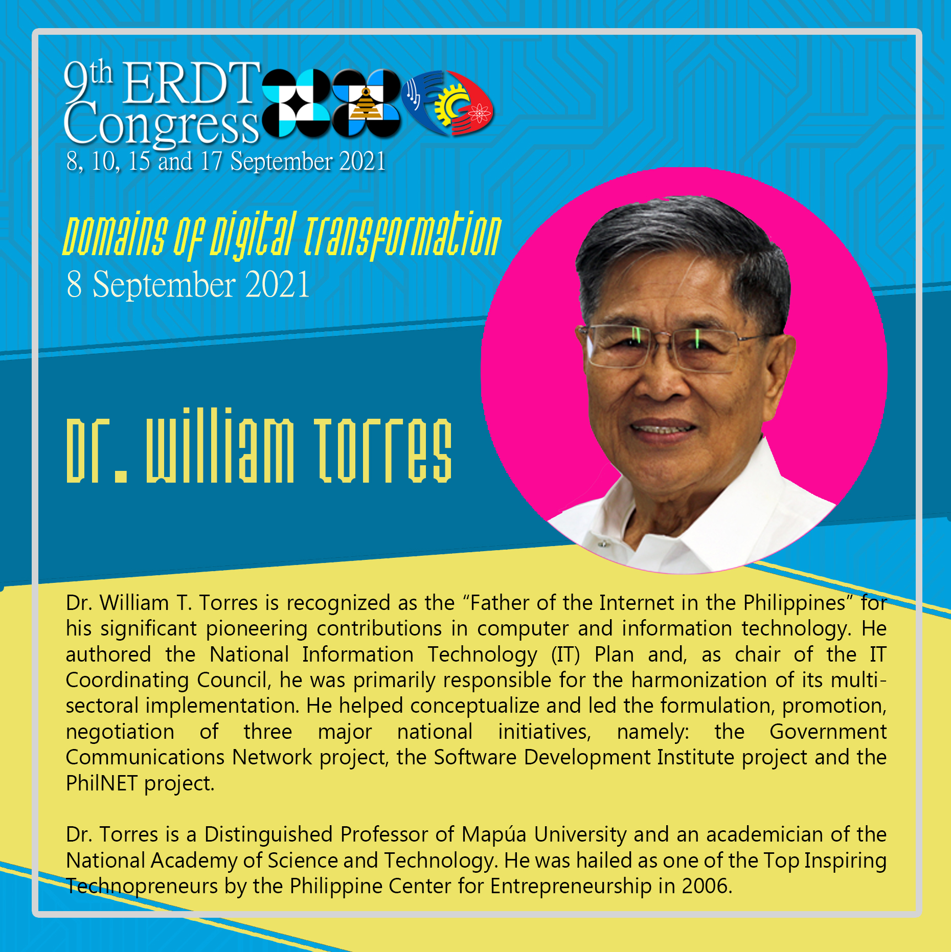 9th ERDT Congress [September 8, 2021] – UPD College of Engineering