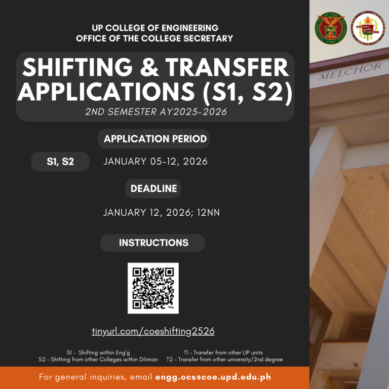 Shifting & Transfer Application – UPD College of Engineering